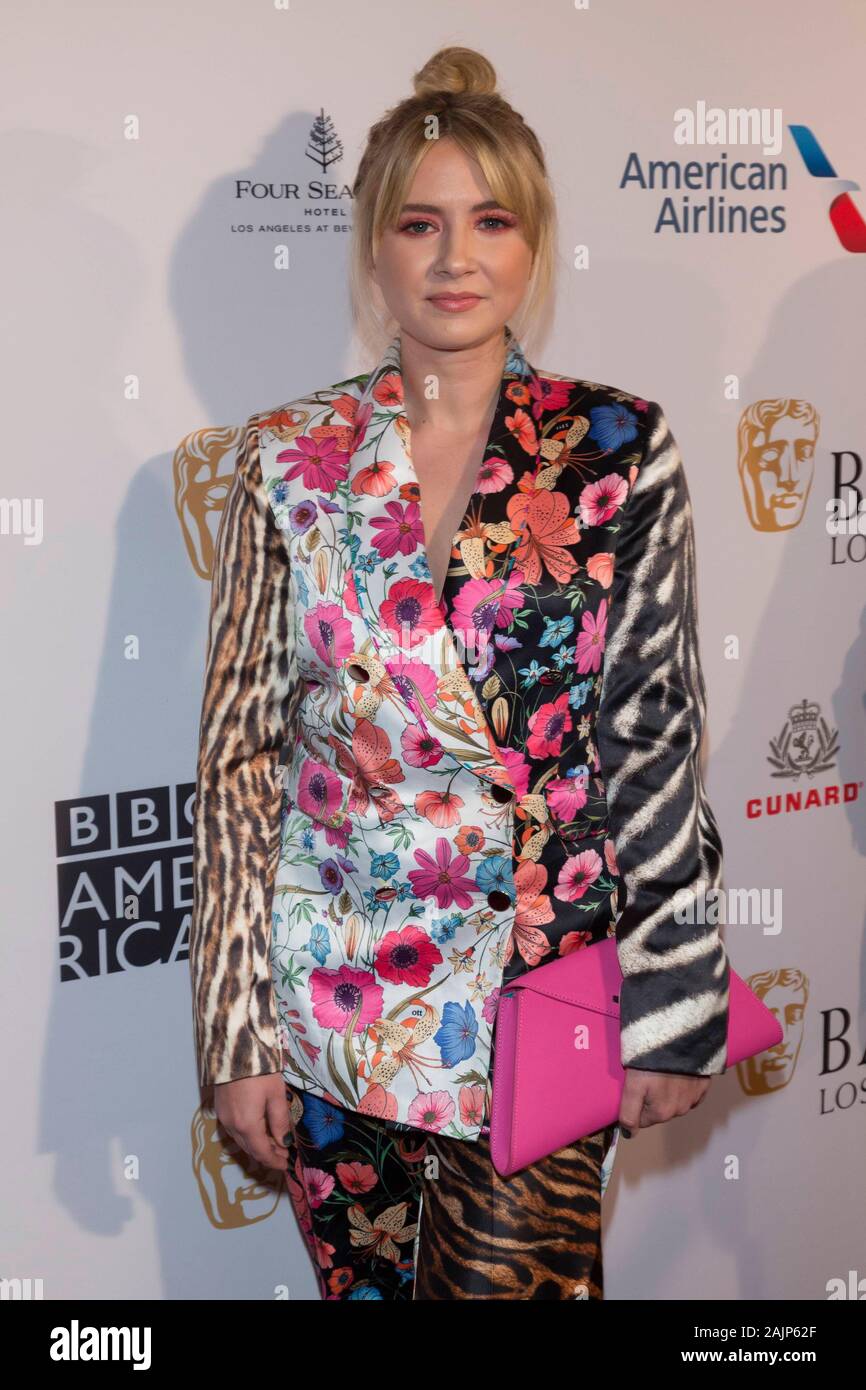 Los Angeles, USA. 05th Jan, 2020. Eliza Bennett attends the BAFTA Los ...