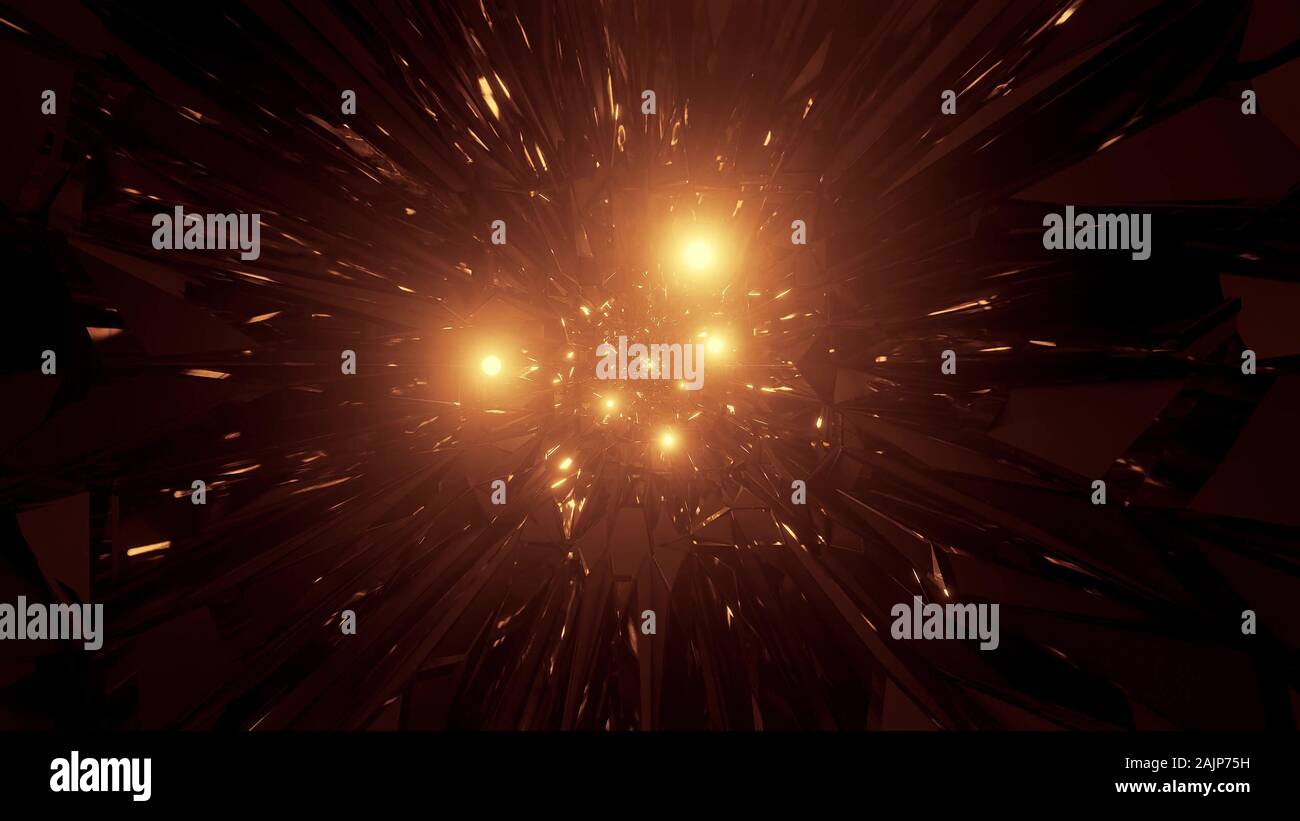 Gold particles sphere computer hi-res stock photography and images - Alamy