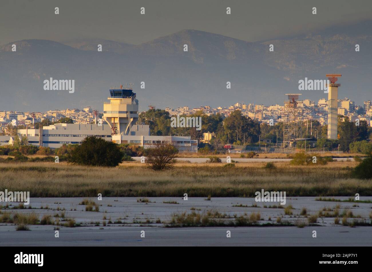 The old Hellinikon International Airport in Athens Greece Stock Photo ...