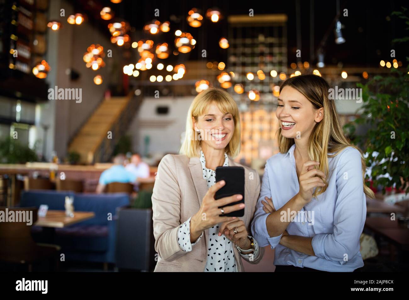 Coworker business colleagues working together in office Stock Photo - Alamy