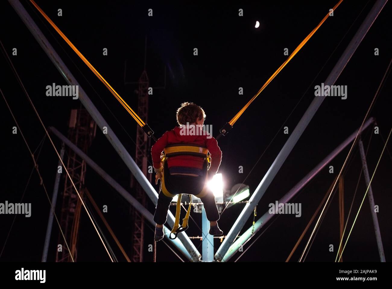 Boy bungee jumping hi-res stock photography and images - Alamy
