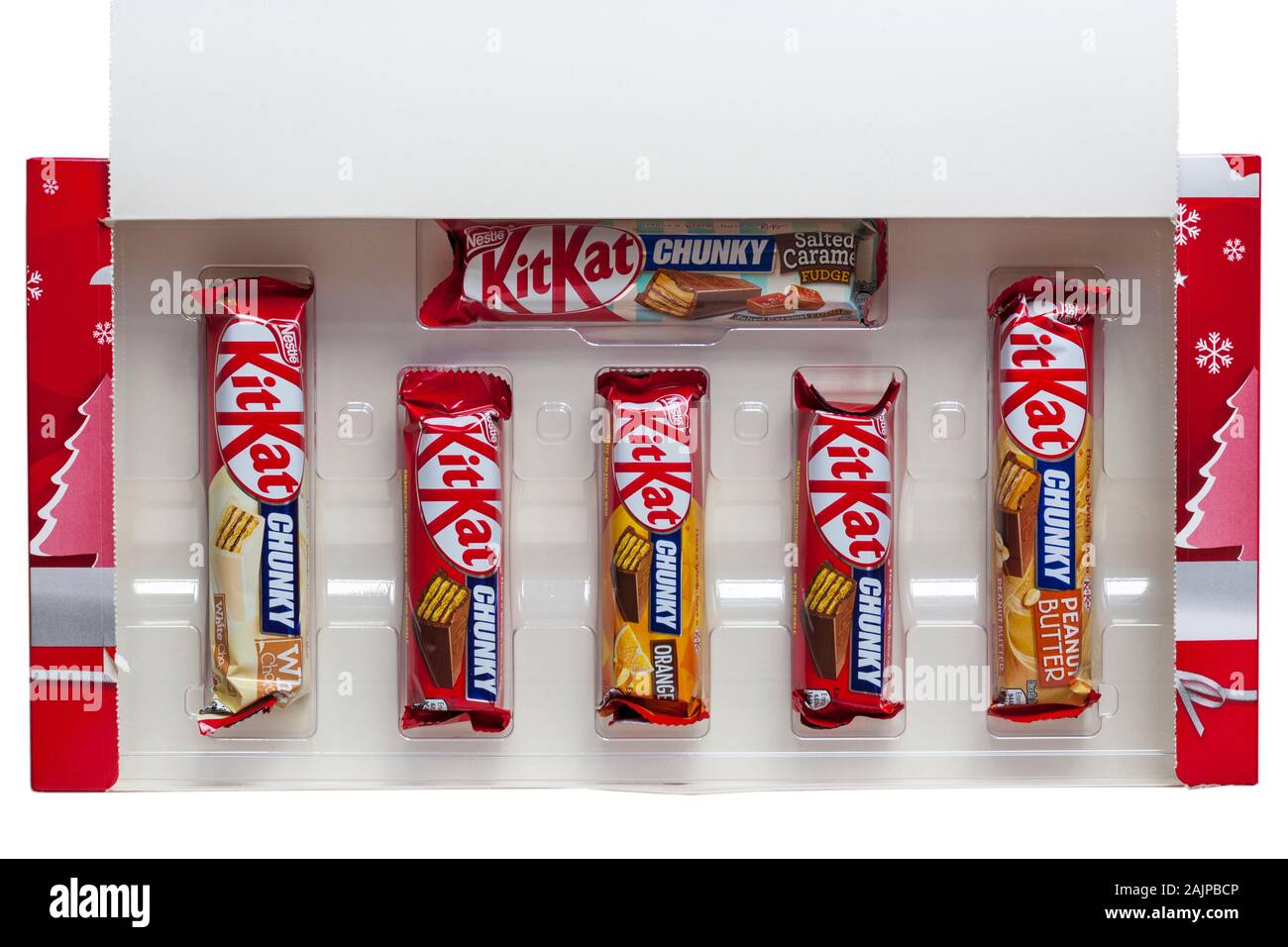 Box of Nestle KitKat selection chunky for Christmas - different ...