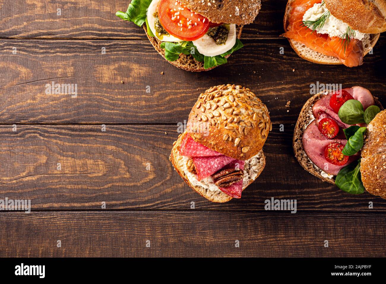 Assorted sandwiches hi-res stock photography and images - Alamy