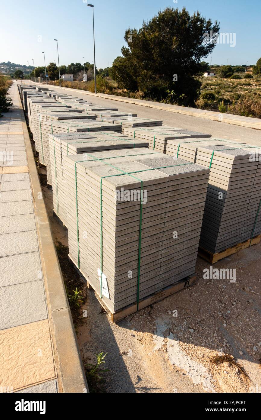 paving slabs stacked Stock Photo - Alamy