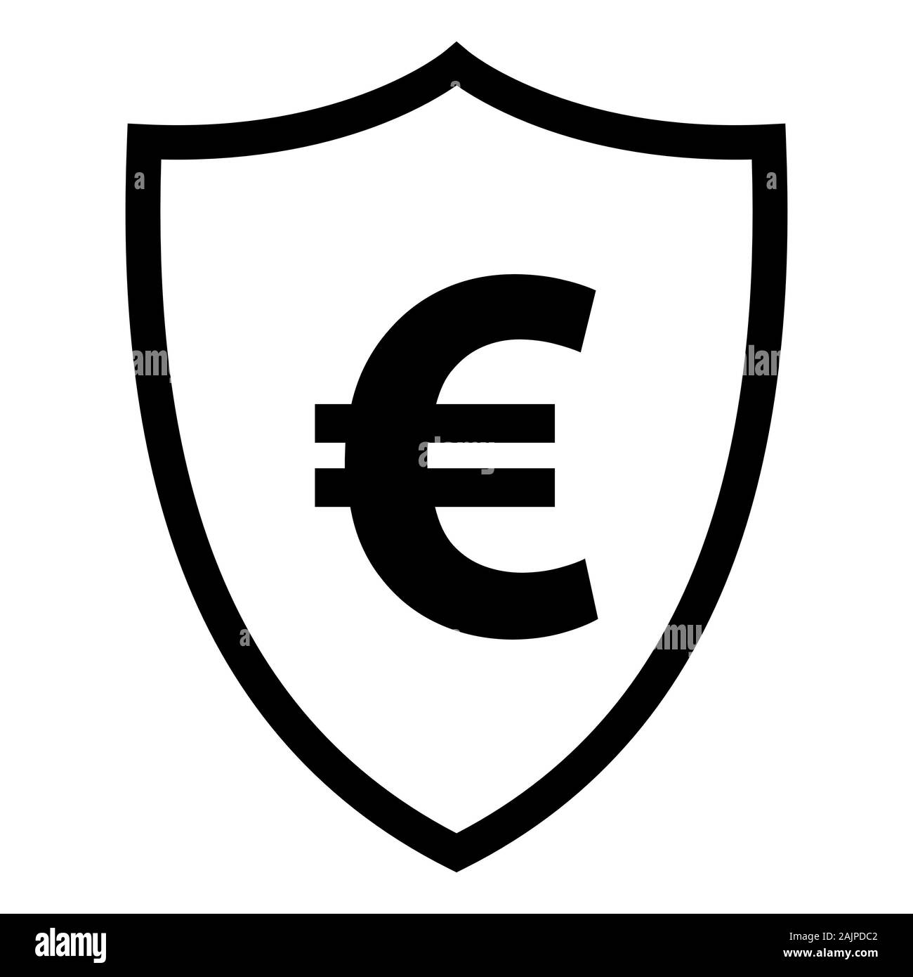 Euro currency security shield hi-res stock photography and images - Alamy