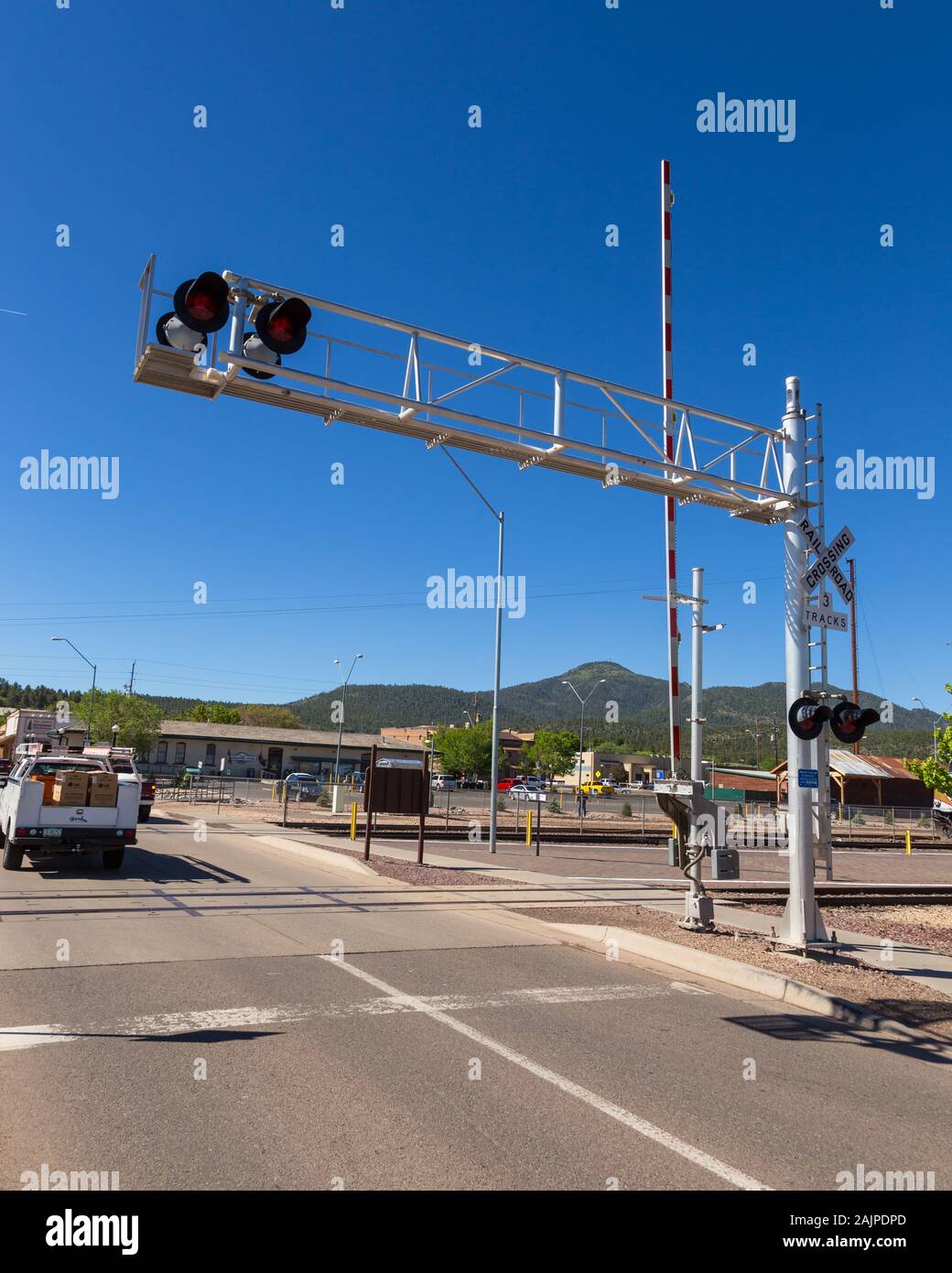 Railroad Crossing Intersection High Resolution Stock Photography and ...