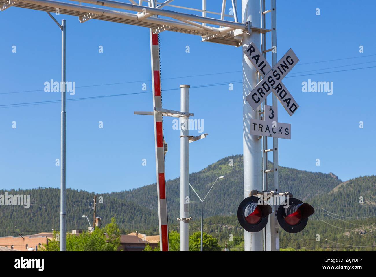 Railroad Crossing Intersection High Resolution Stock Photography and ...