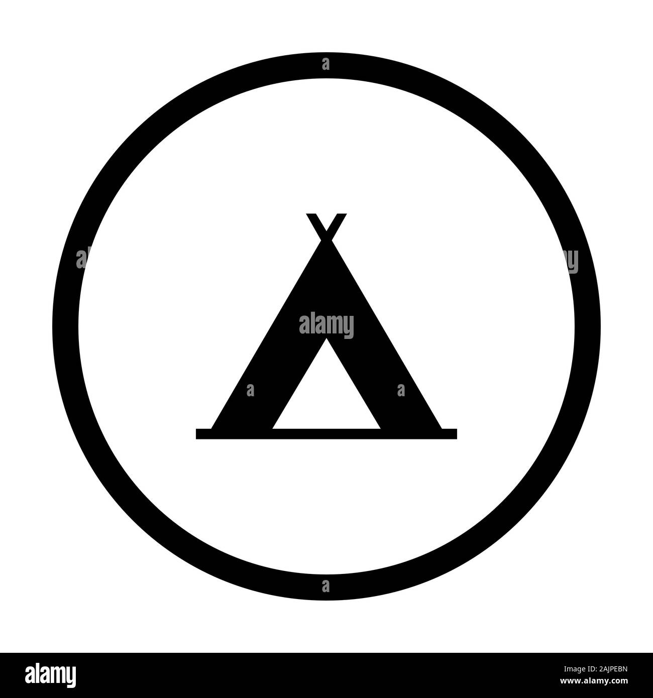 Tent and circle Stock Photo - Alamy