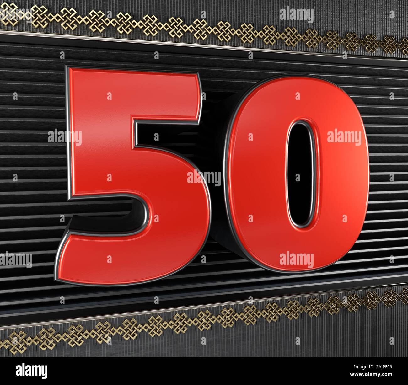 3d golden numbers hi-res stock photography and images - Alamy