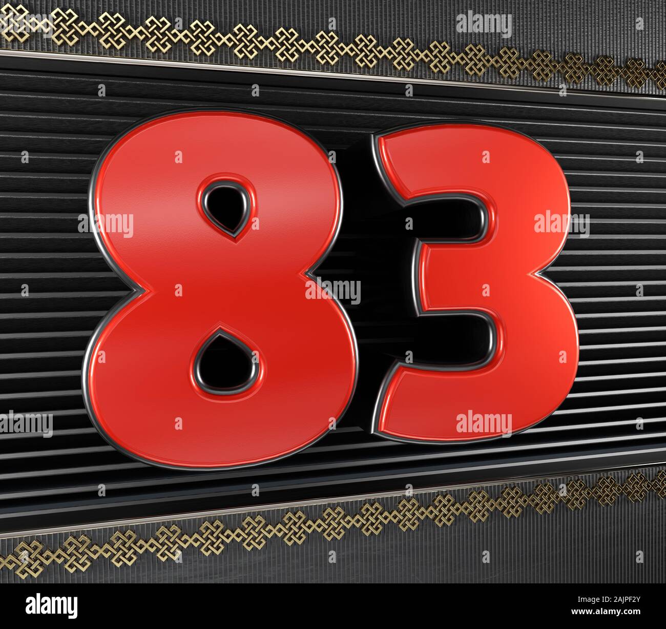 Eighty three number numbers hi-res stock photography and images - Alamy