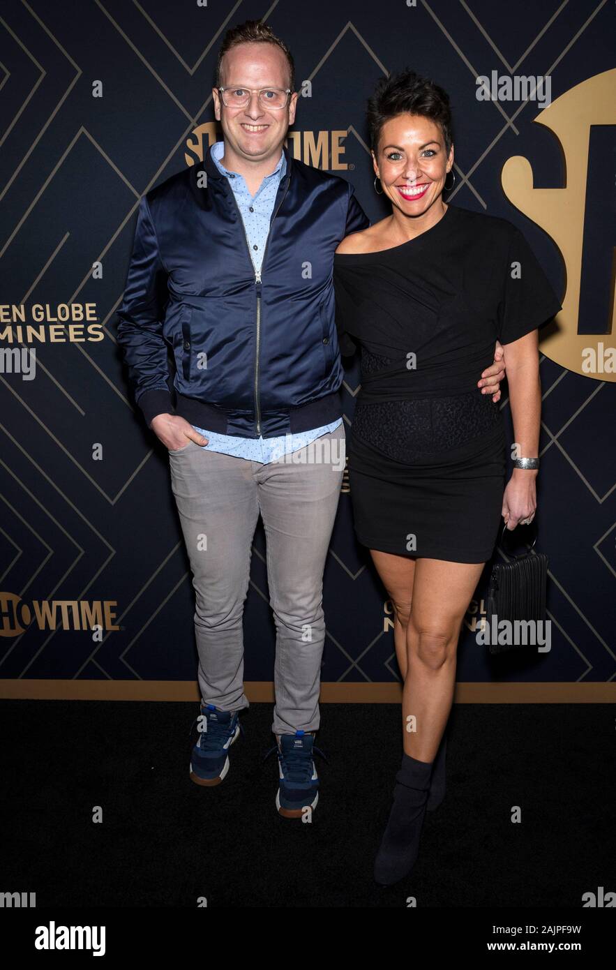 Los Angeles, CA, USA - Jan 04, 2020: R.J. Fried and guest attend the ...