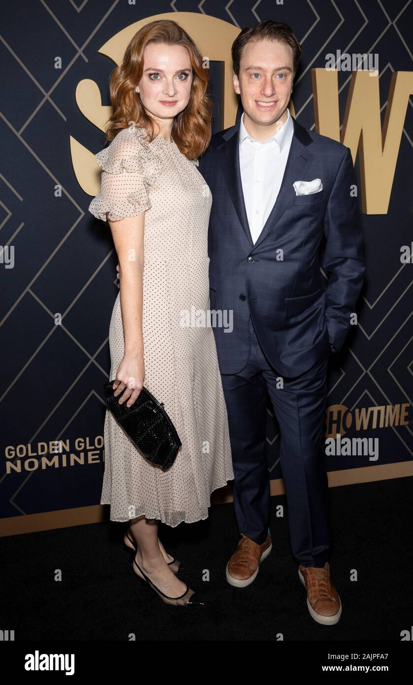 Los Angeles, CA, USA - Jan 04, 2020: Jennifer Stahl and Gabe Sherman ...
