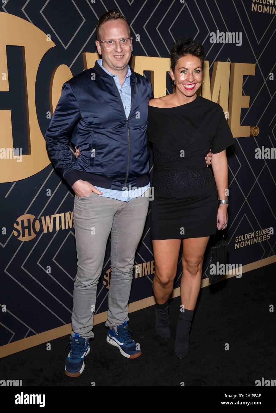 Los Angeles, CA, USA - Jan 04, 2020: R.J. Fried and guest attend the ...