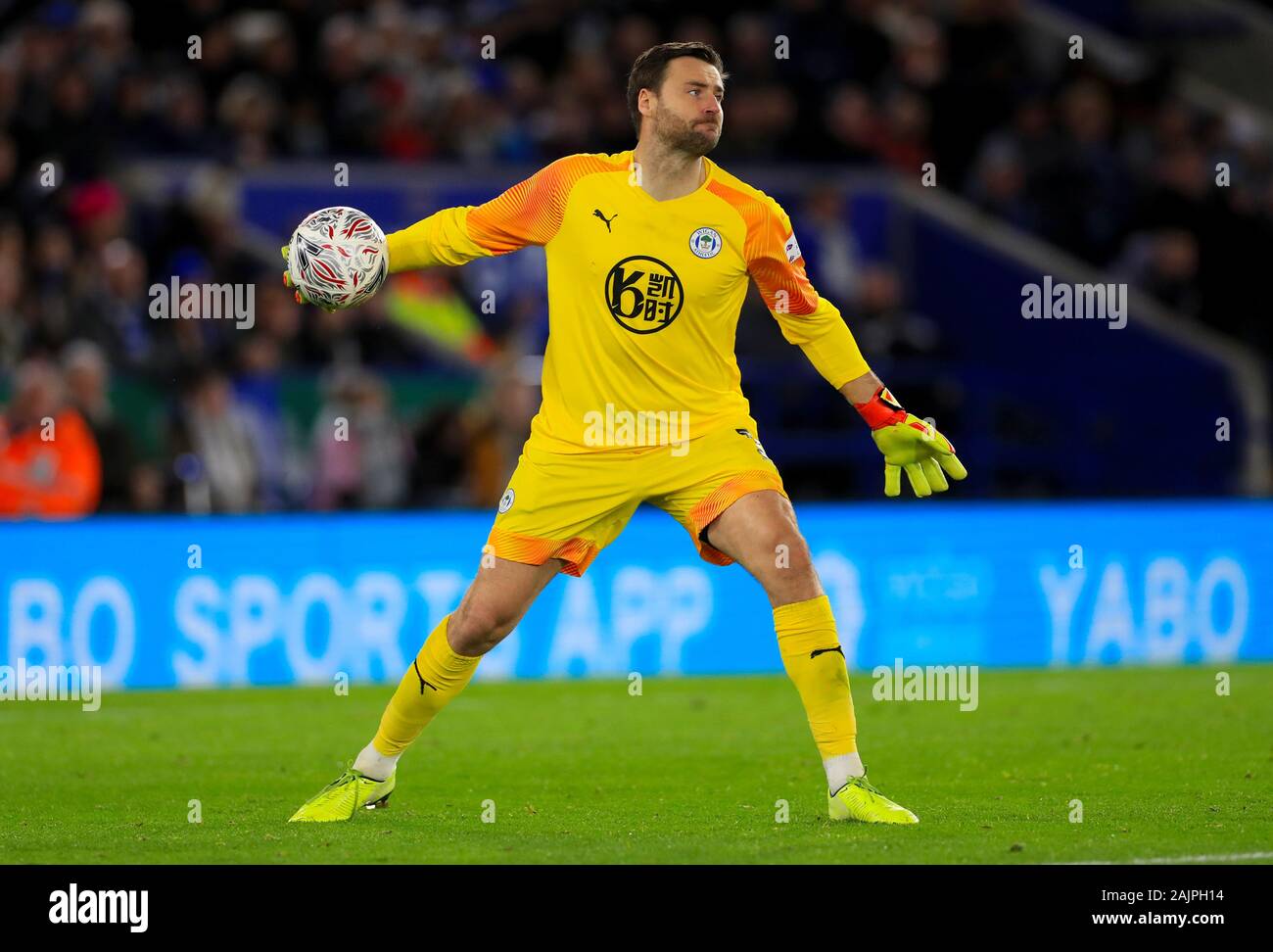 Wigan Athletic goalkeeper David Marshall Stock Photo - Alamy