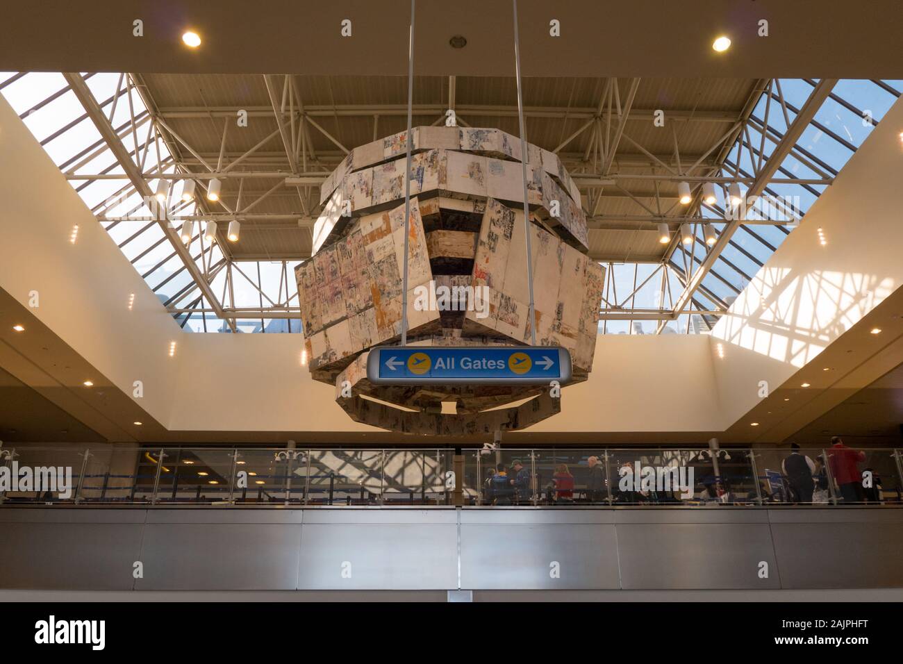 Bell Tower artwork by Mark Bradford in Tom Bradley International ...