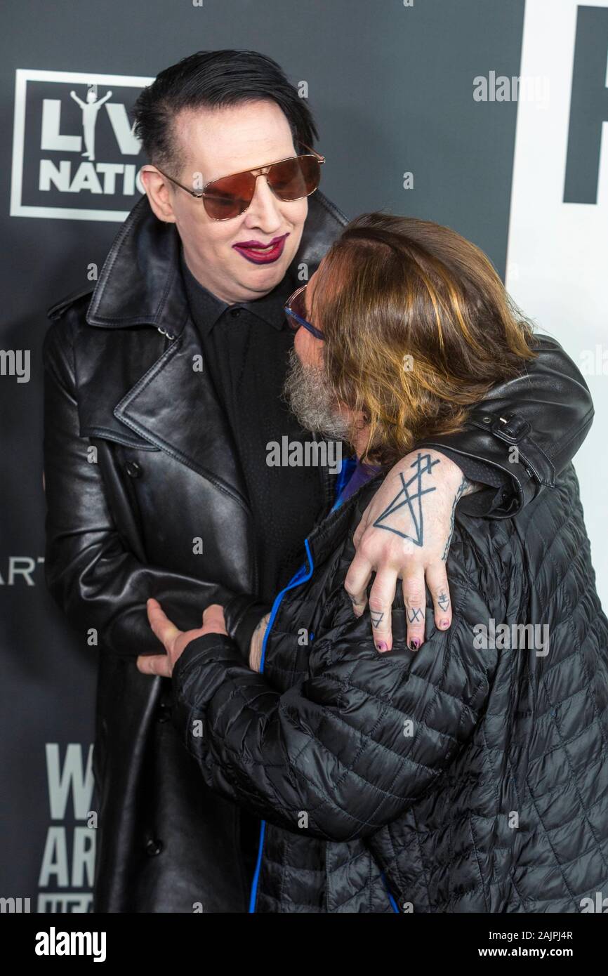 Los Angeles, USA. 04th Jan, 2020. Marilyn Manson (l) and Jack Black ...