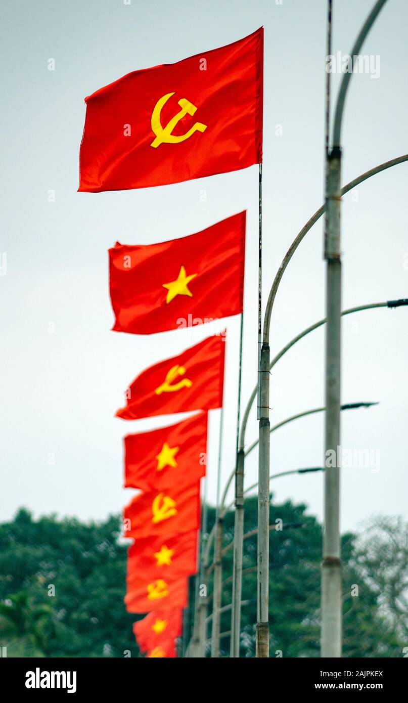 Communist flags hi-res stock photography and images - Alamy