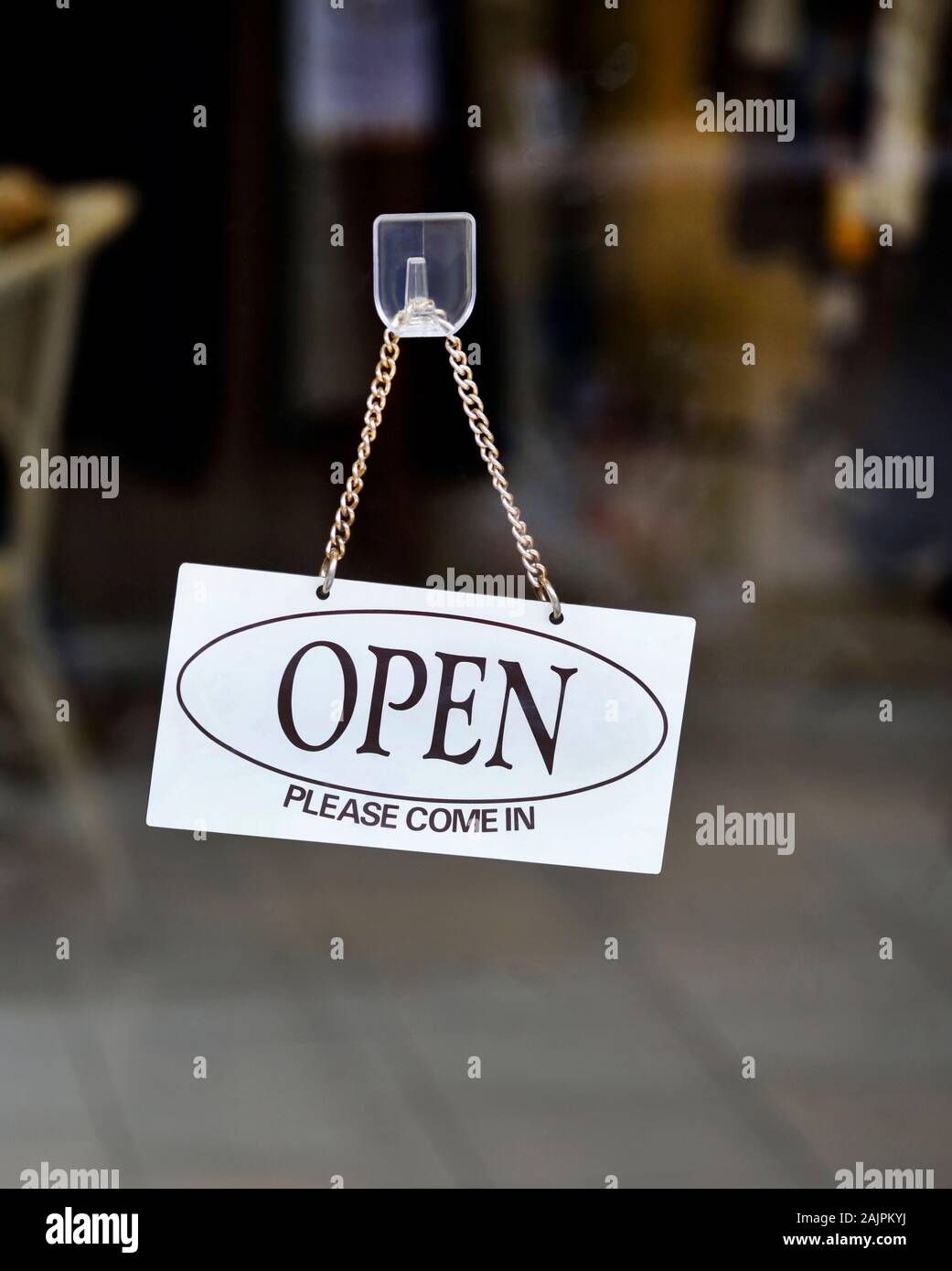 Open sign Japan Stock Photo - Alamy