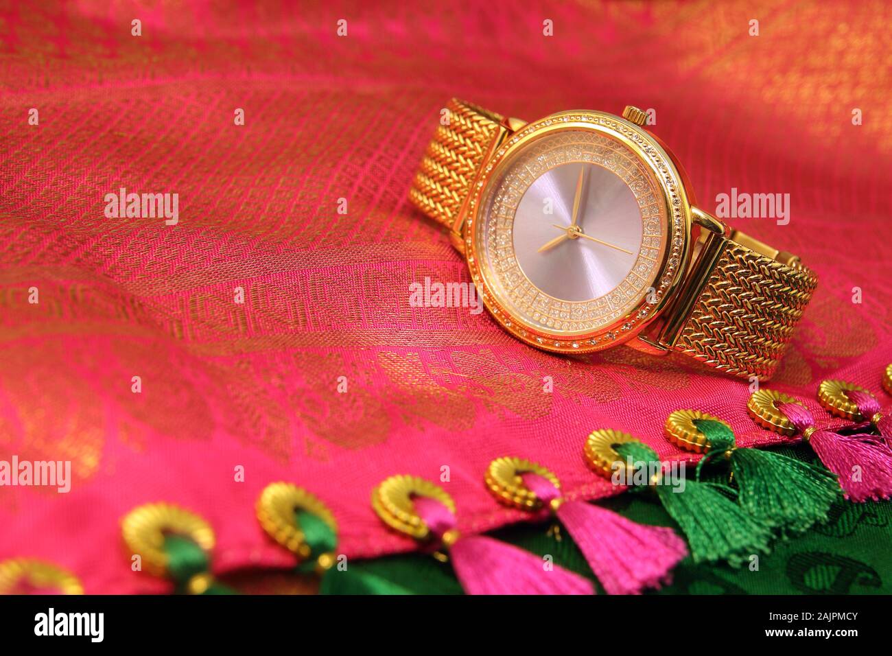 Indian made women's wristwatch Stock Photo - Alamy