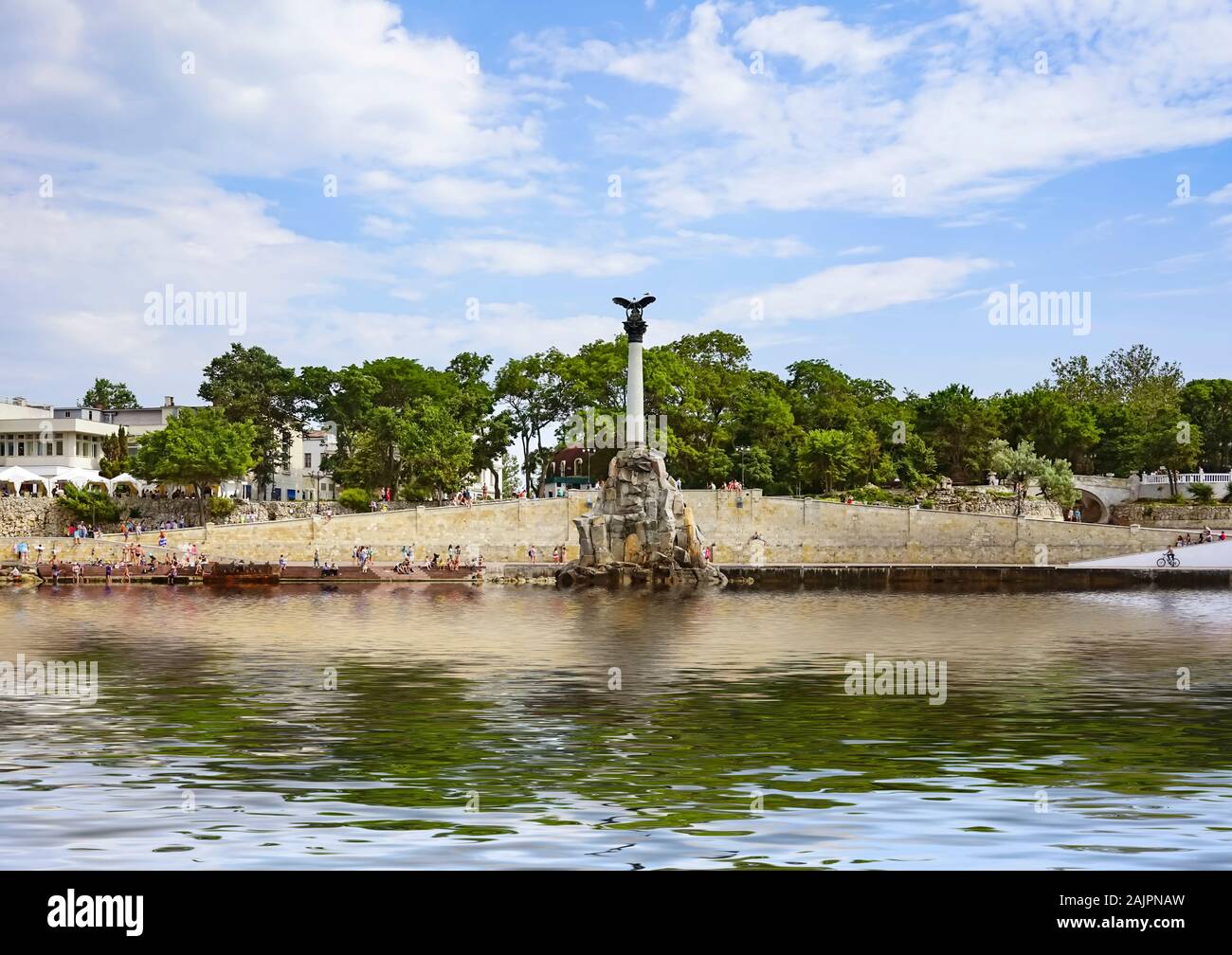 Sevastopol, Crimea. Seascape with views of the architecture of the ...