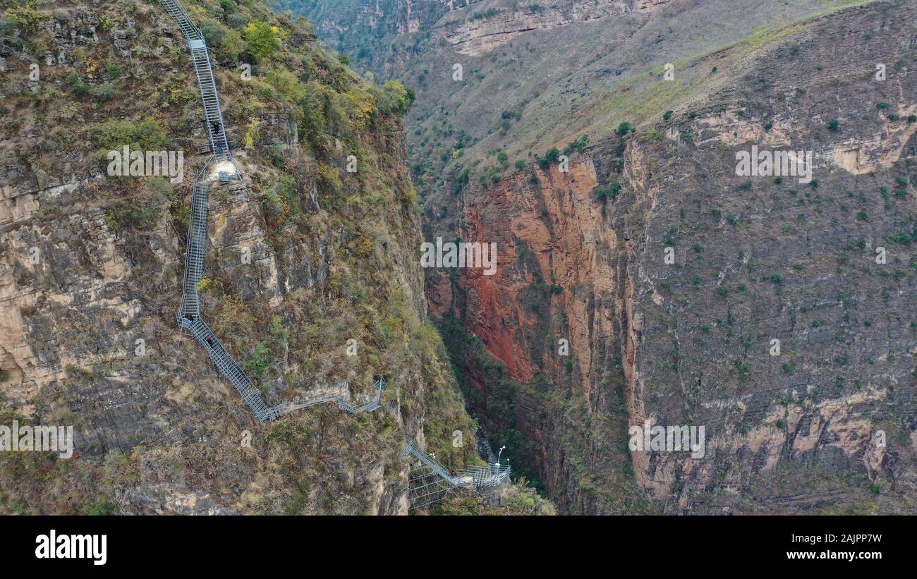 800 meter cliff on a steel ladder hi-res stock photography and images ...