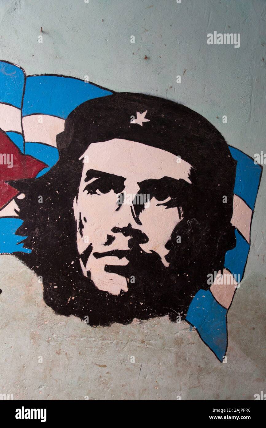 Street Mural of Che Guevara, Old Town, UNESCO World Heritage Site ...