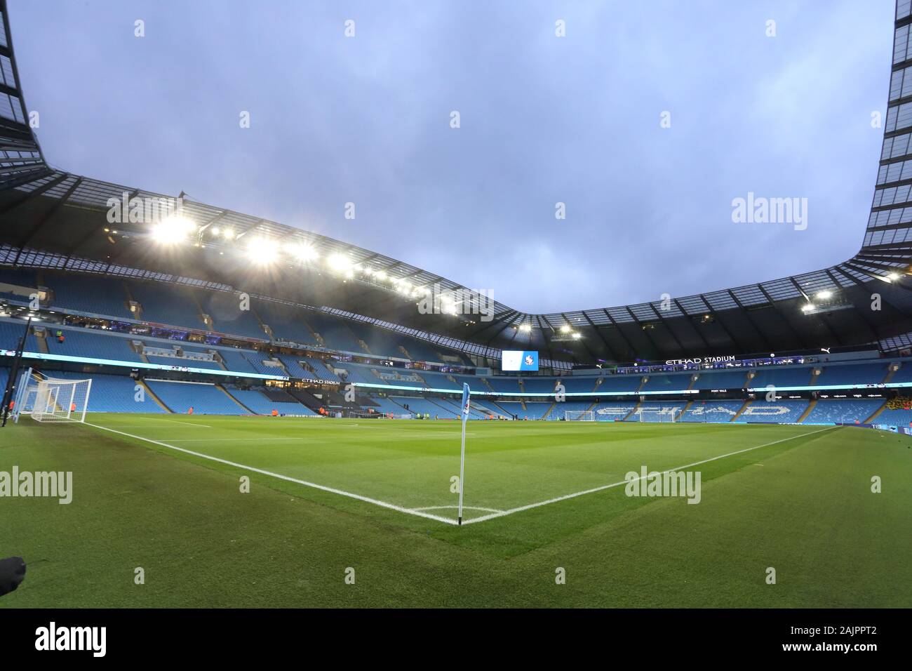Manchester city stadium general view hi-res stock photography and ...