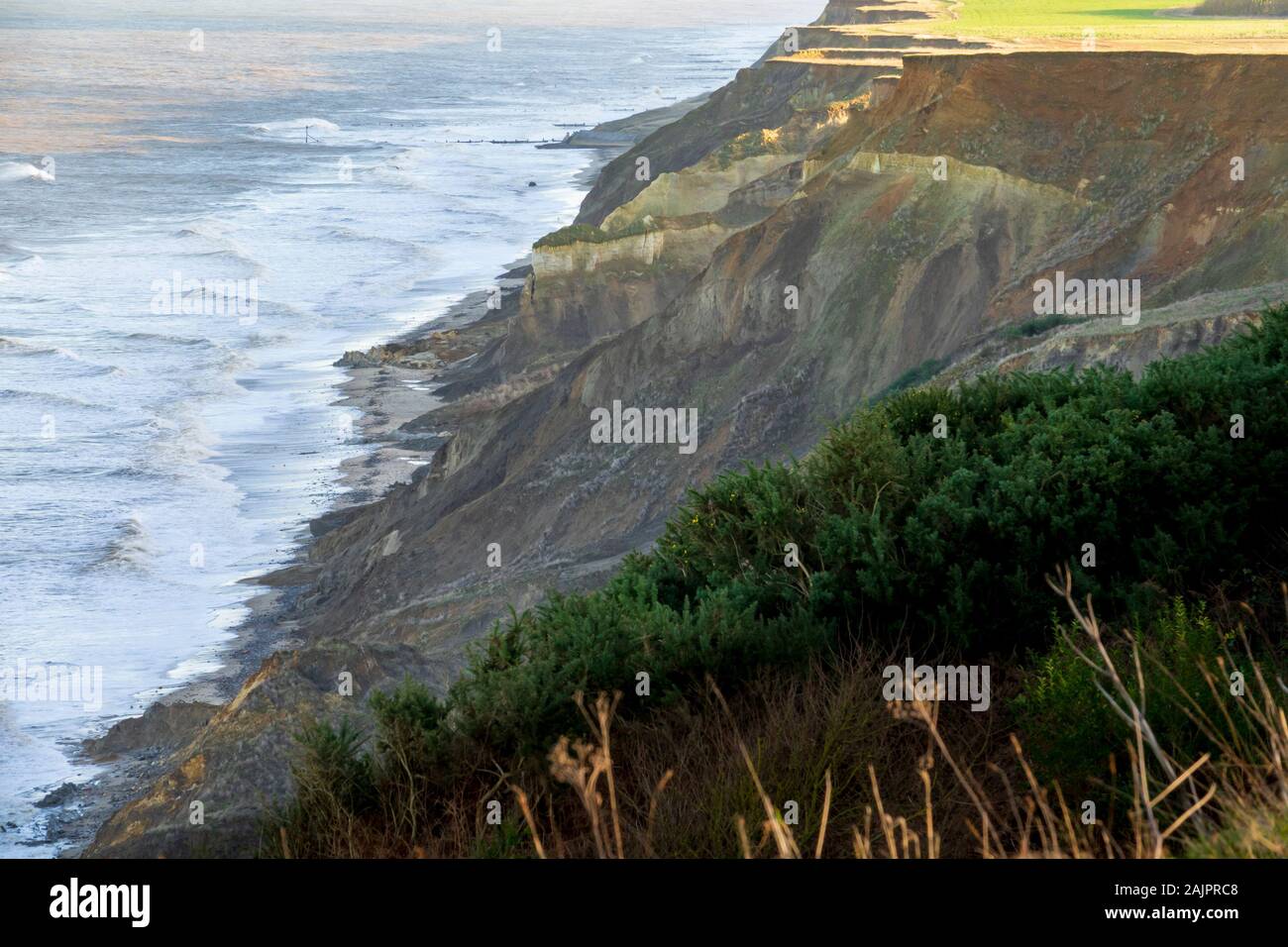 Sidestrand Trimingham cliffs Stock Photo - Alamy