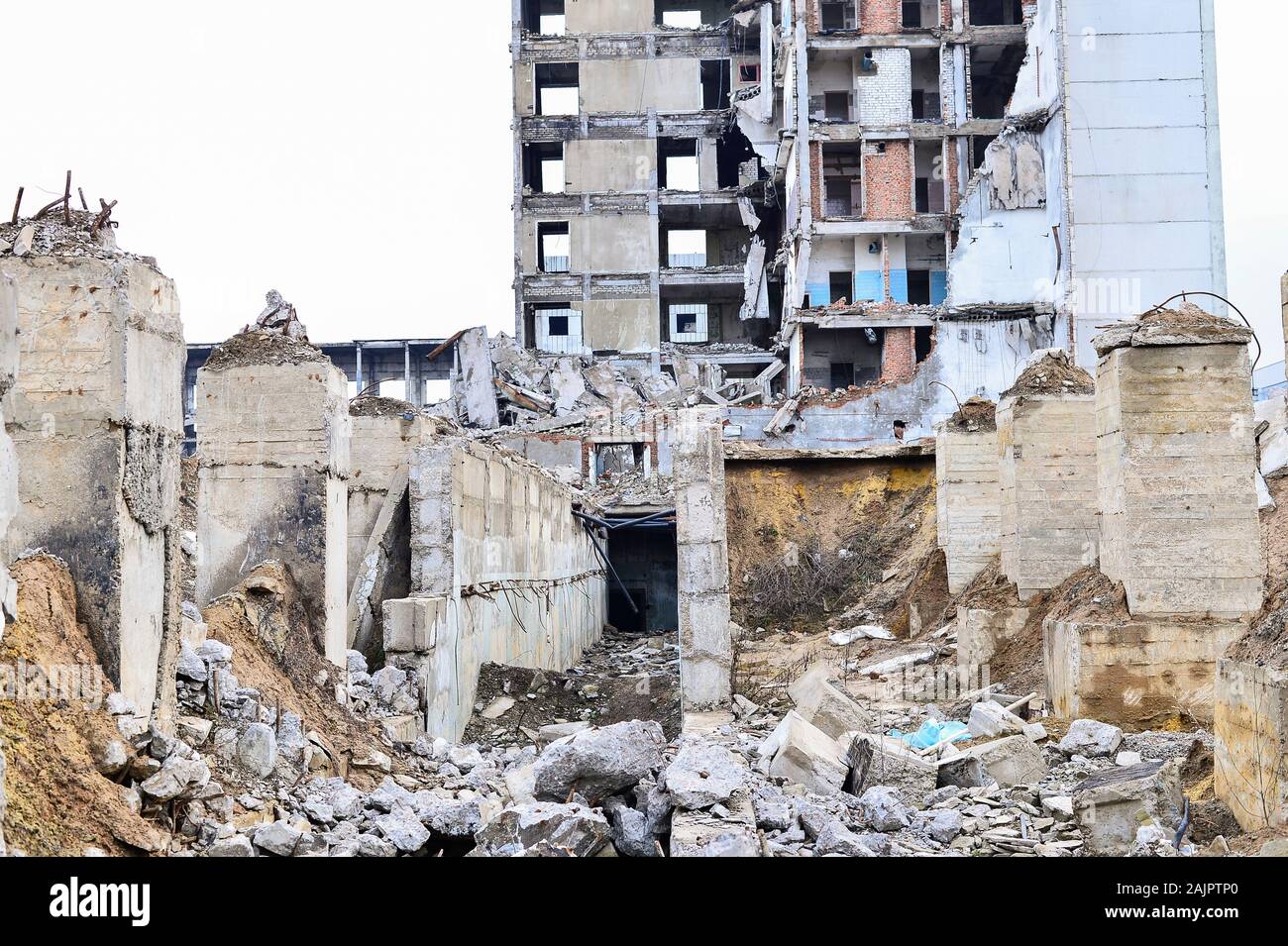 Destroyed Buildings Background