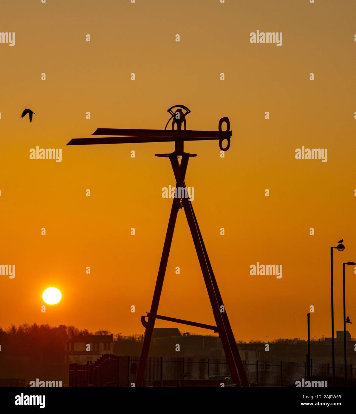 Sunrise at North Shields Marina Stock Photo - Alamy