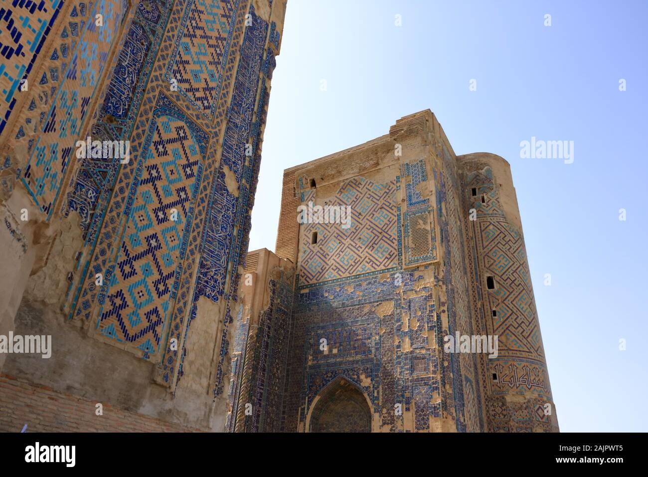 September 26 2019 - Shahrisabz, Uzbekistan: The gigantic portal of Ak ...