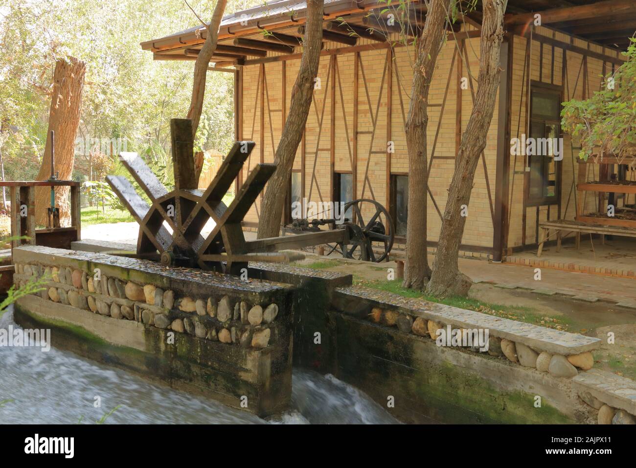 View traditional wooden waterwheel hi-res stock photography and images ...