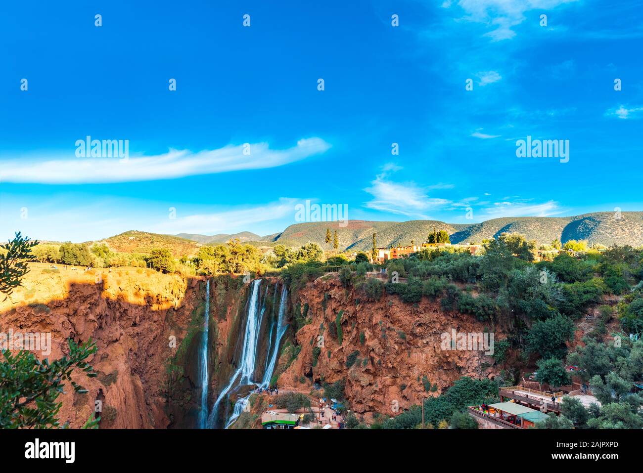 Ouzoud waterfalls in Grand Atlas village of Tanaghmeilt, Marrakesh ...