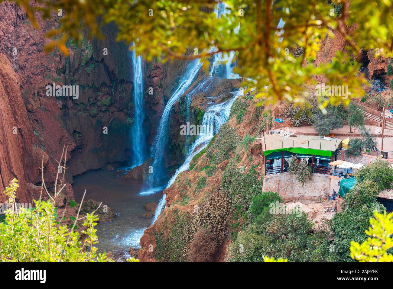 Ouzoud waterfalls in Grand Atlas village of Tanaghmeilt, Marrakesh ...
