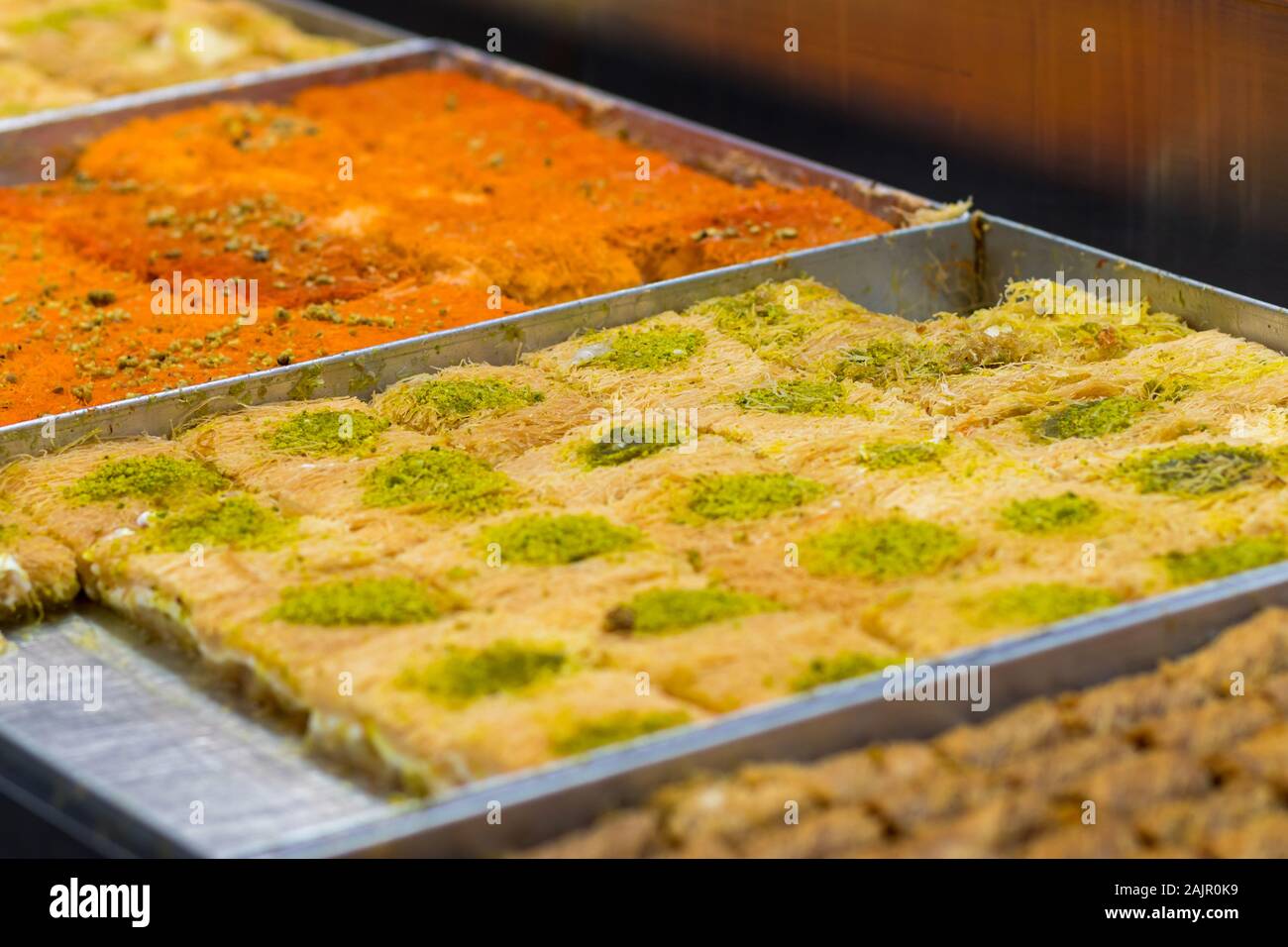 Kanafeh (traditional Middle Eastern dessert. Delicious arabic pastry ...