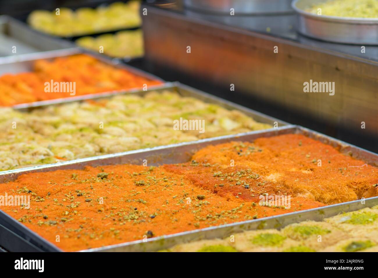Kanafeh (traditional Middle Eastern dessert. Delicious arabic pastry ...