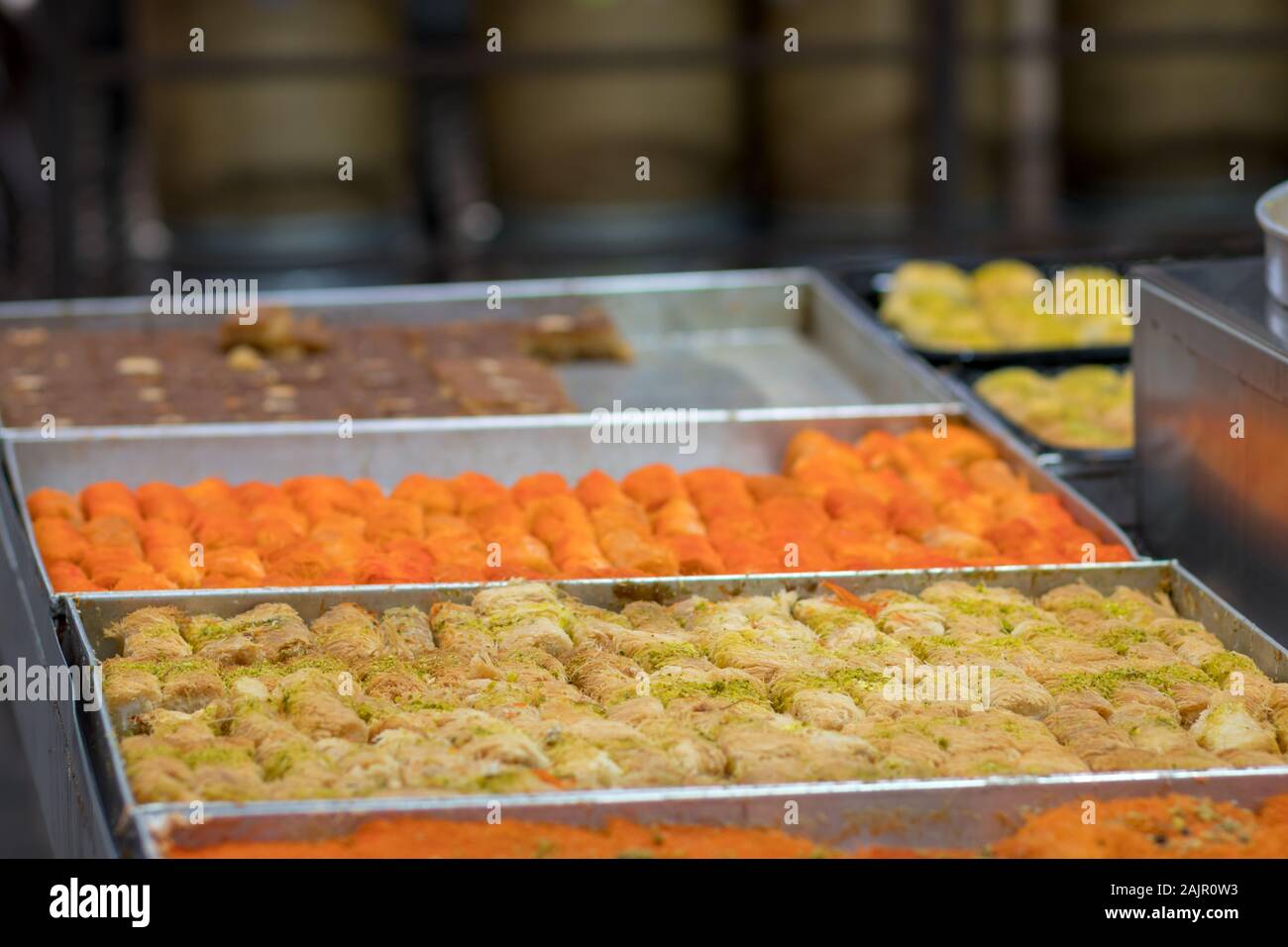 Kanafeh (traditional Middle Eastern dessert. Delicious arabic pastry ...