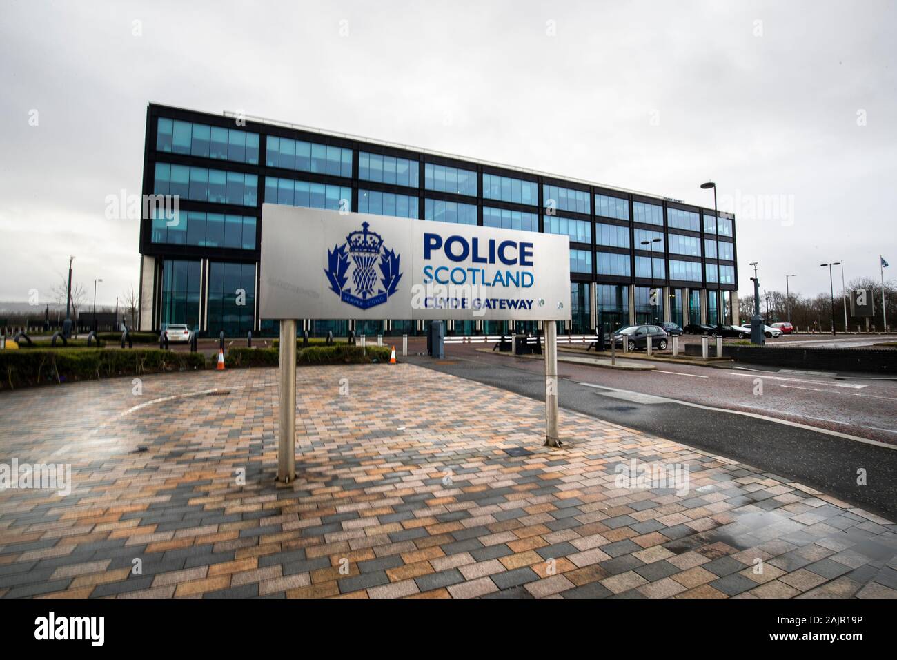 Police scotland clyde gateway headquarters dalmarnock hi-res stock ...