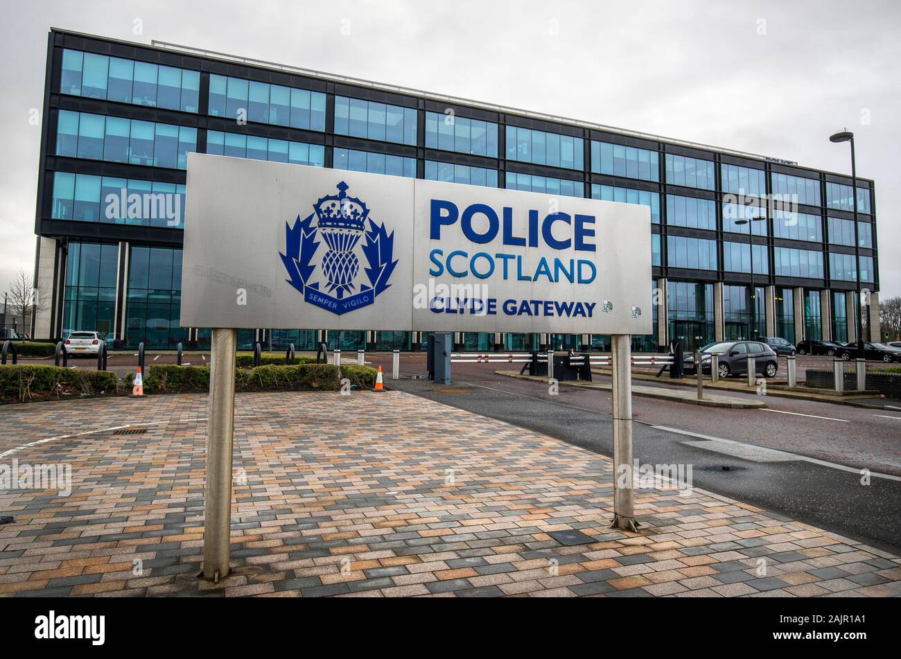 Police scotland clyde gateway headquarters at dalmarnock hi-res stock ...