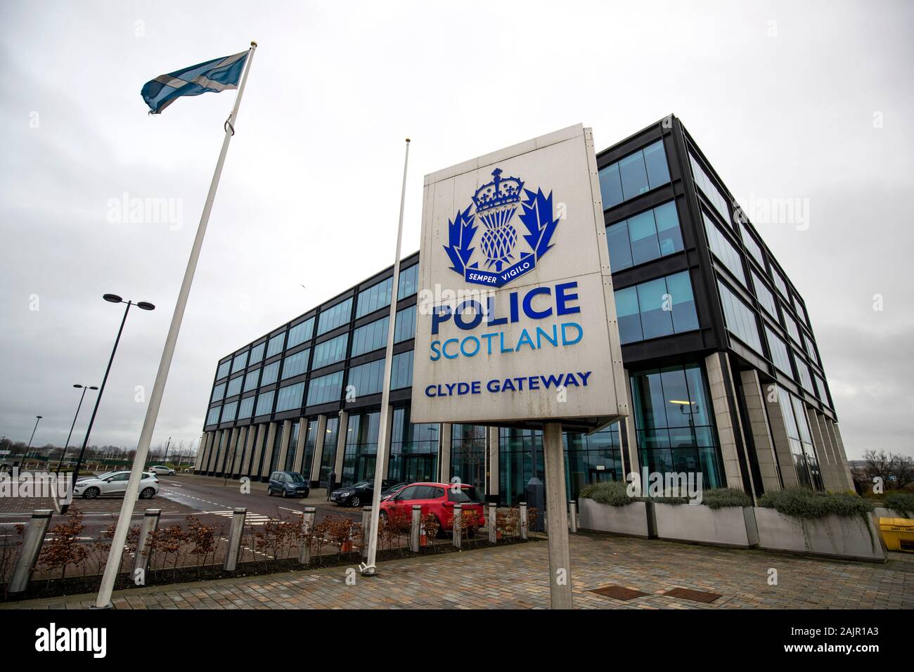 Police scotland clyde gateway headquarters dalmarnock hi-res stock ...