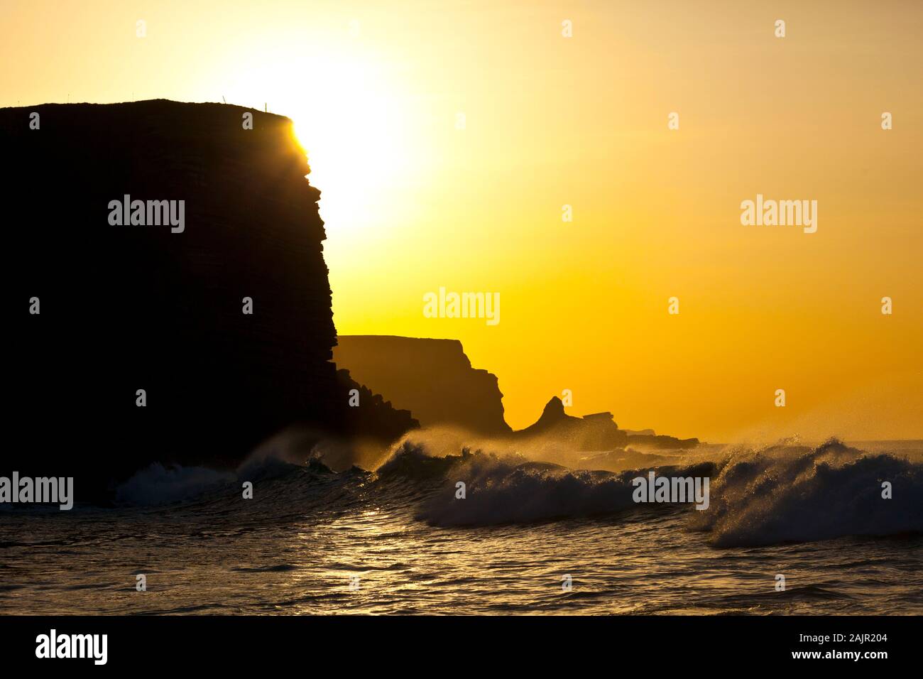 Arnillas beach, Galizano, Cantabria, Bay of Byscay, Spain, Europe Stock ...