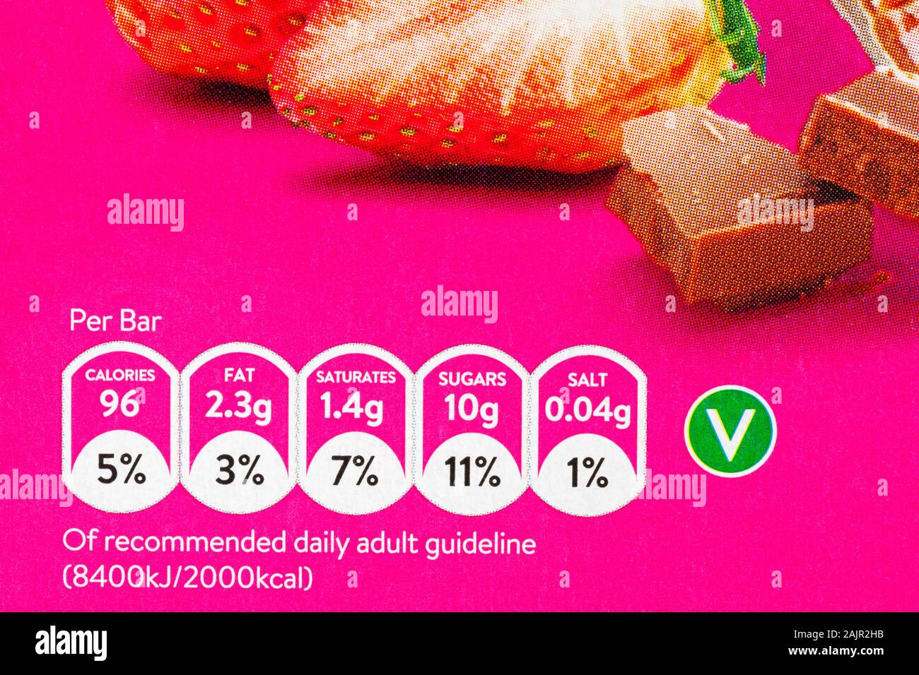 Nutritional label for chocolate bar hi-res stock photography and images ...