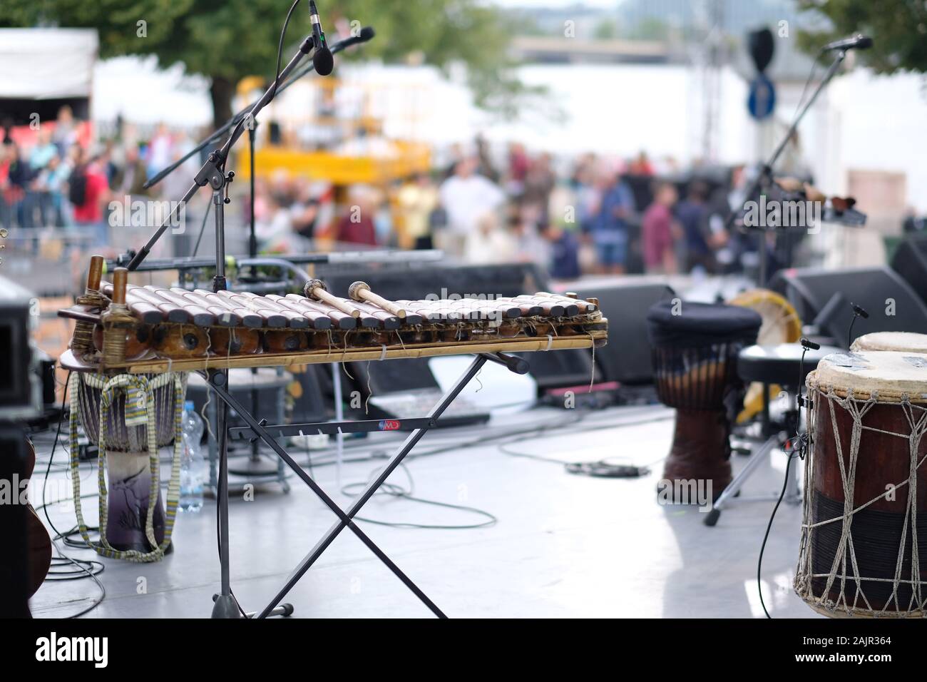 Balafon, a percussion musical instrument popular in African countries ...