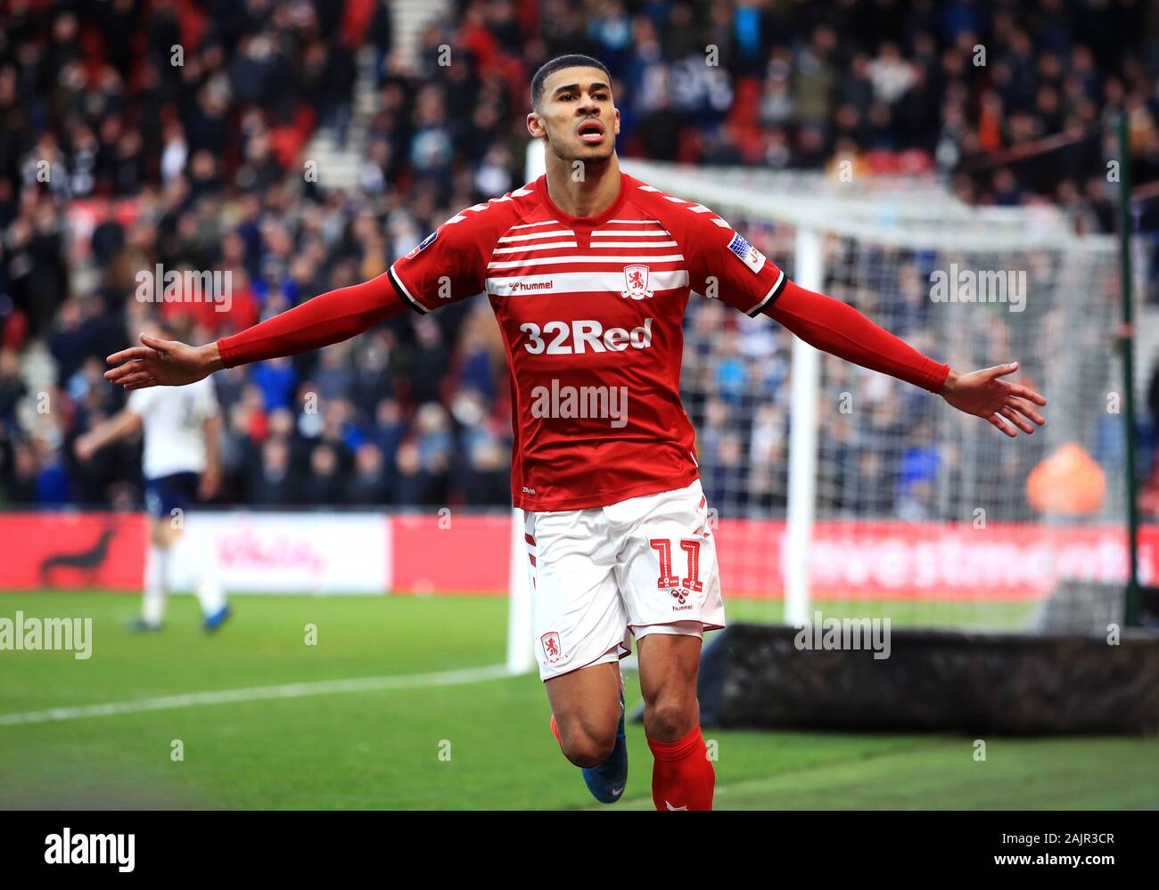 Middlesbroughs ashley fletcher celebrates scoring hi-res stock ...