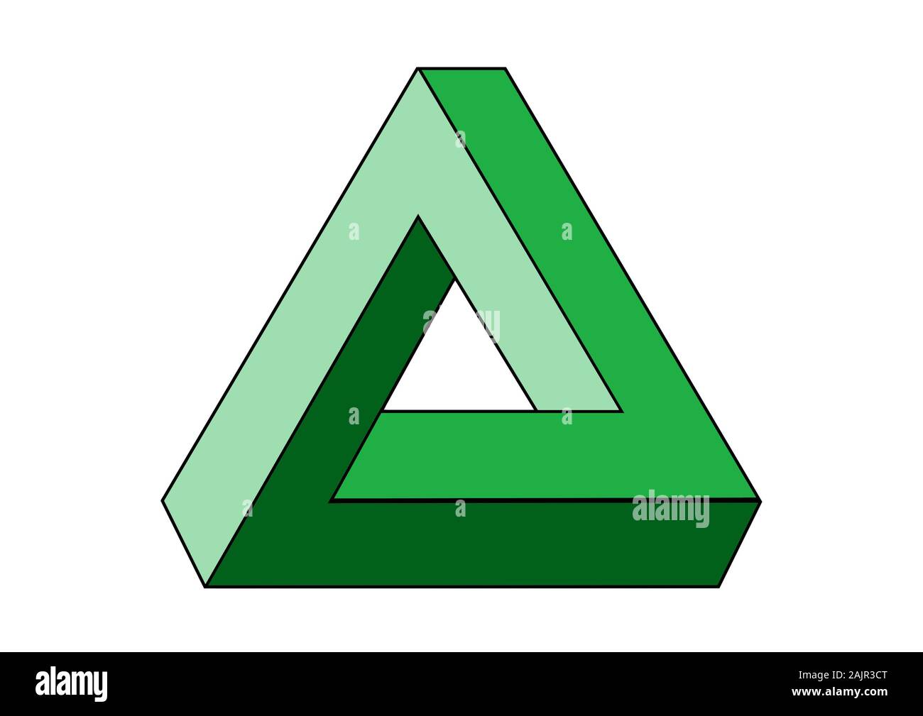 Penrose Triangle Optical Illusions
