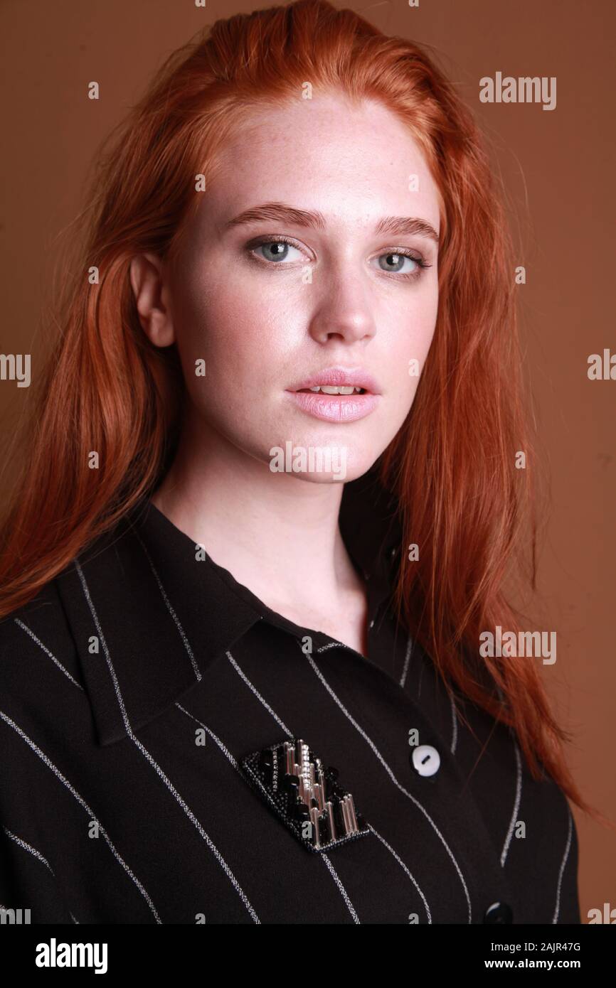 fashion woman portrait editorial beauty magazine Stock Photo - Alamy