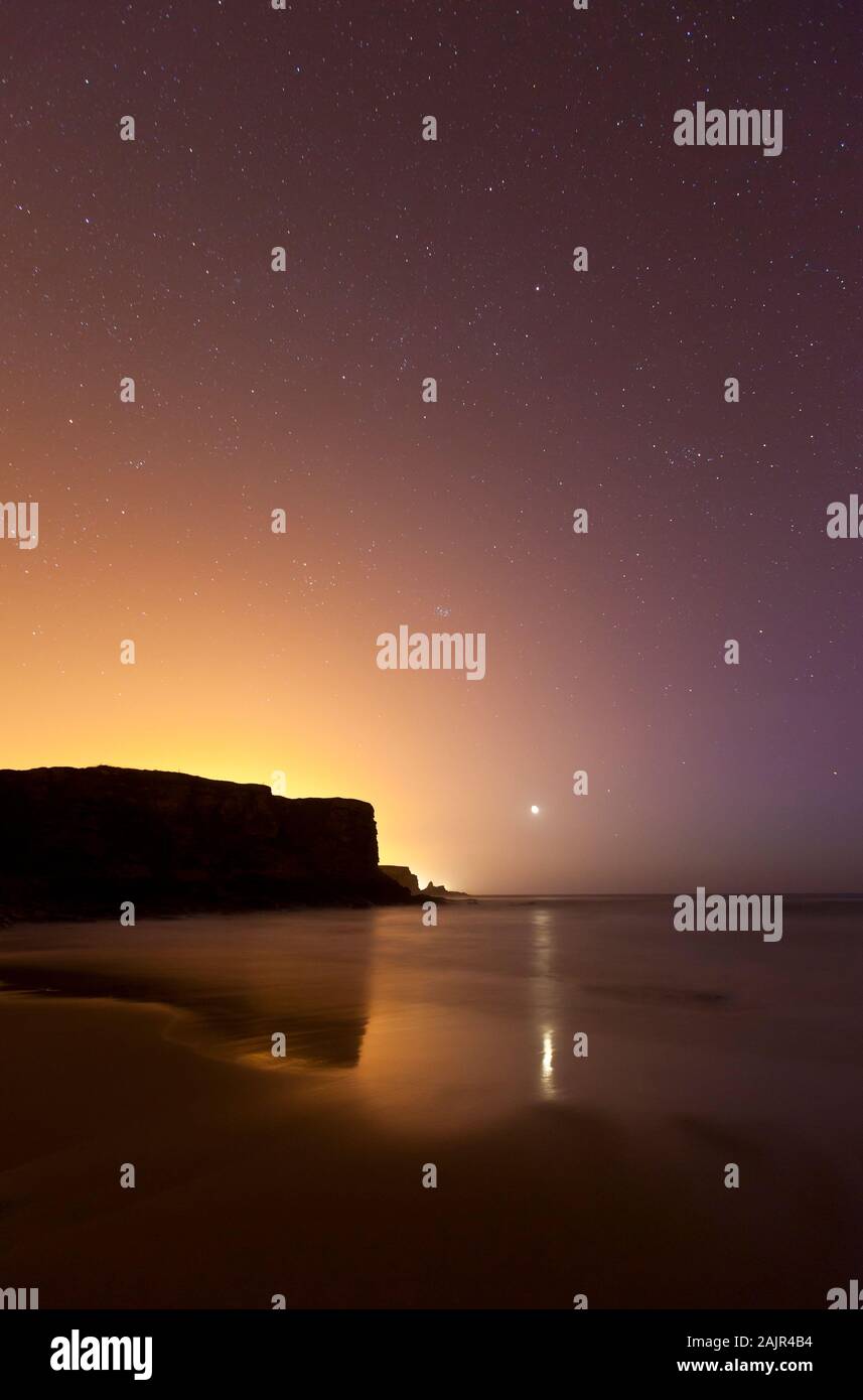 Arnillas beach, Galizano, Cantabria, Bay of Byscay, Spain, Europe Stock ...