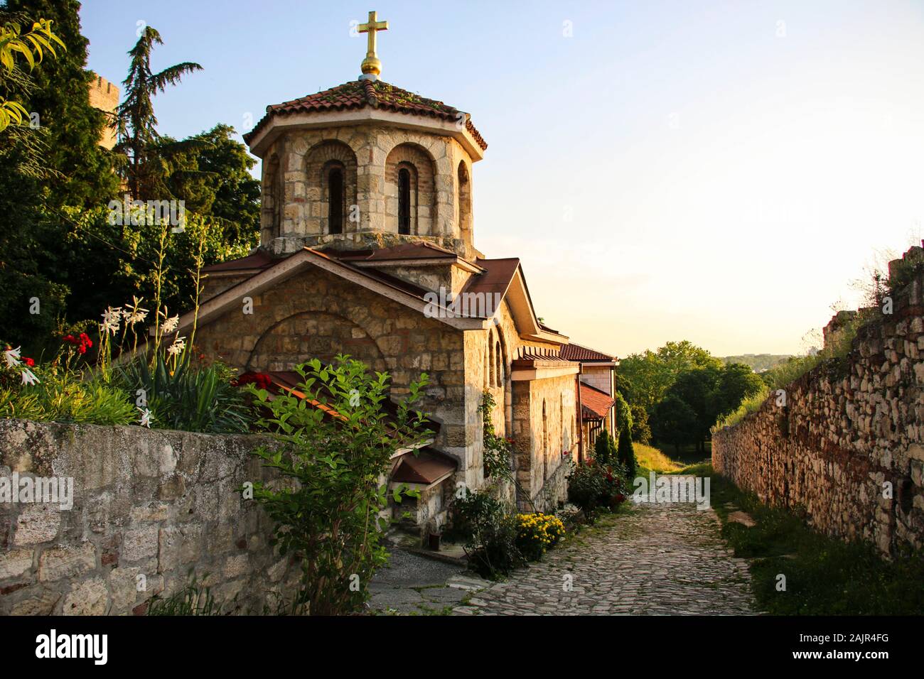 View church of Saint Petka in the Kalemegdan fortress in Belgrade ...