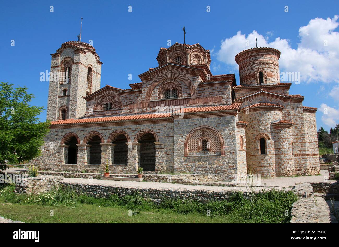 St. Clement's Church at the Plaosnik site in Ohrid, Republic of North ...
