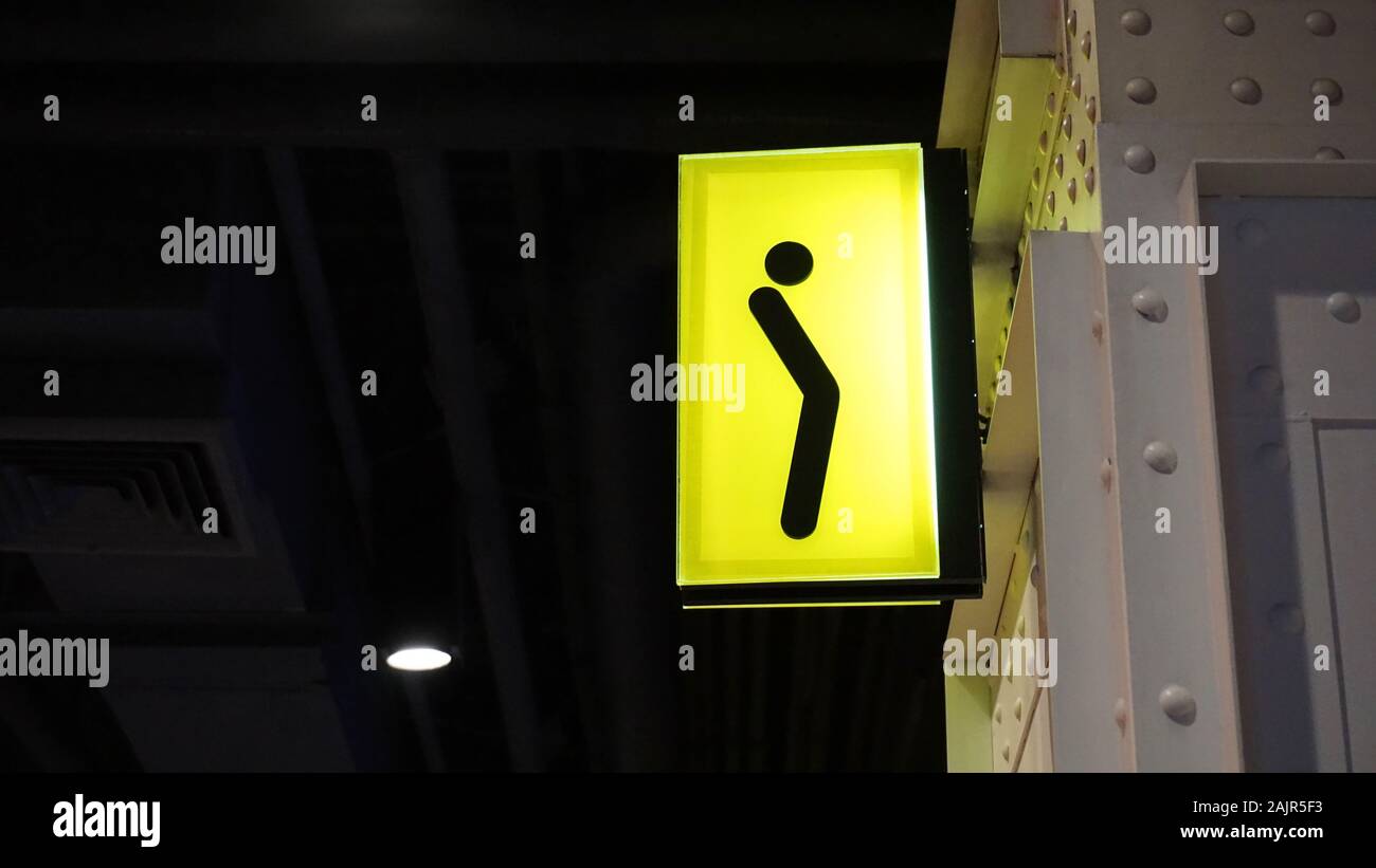 Signage design on wall neon hi-res stock photography and images - Alamy